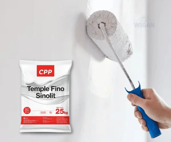 Temple Fino Sinolit CPP 25 kg – Base Mate para Paredes