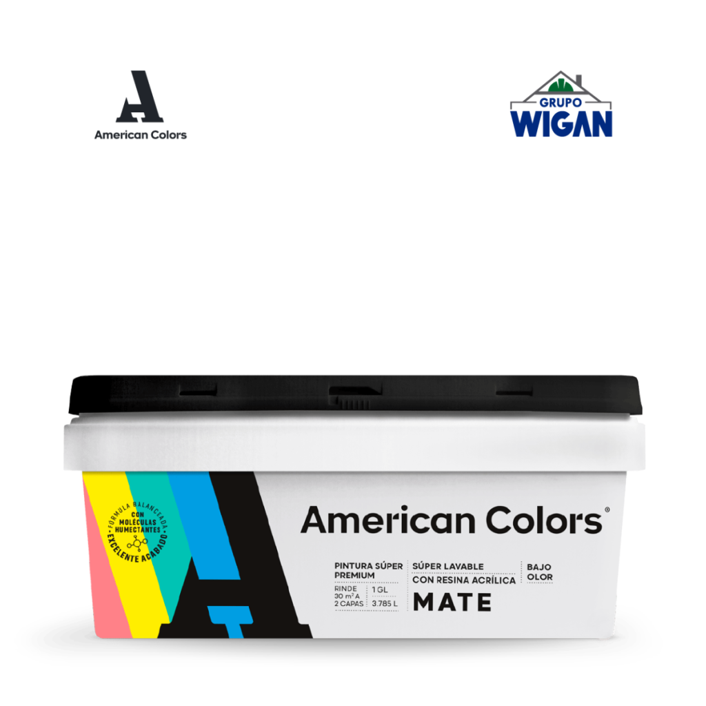 American Colors Mate – Pintura Latex Lavable de Acabado Mate
