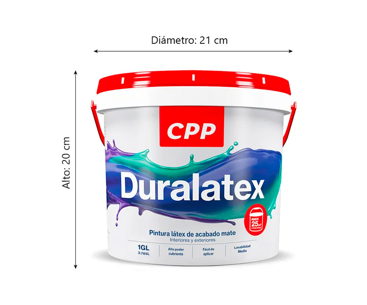 Duralatex CPP | Pintura Látex Mate para Interiores y Exteriores