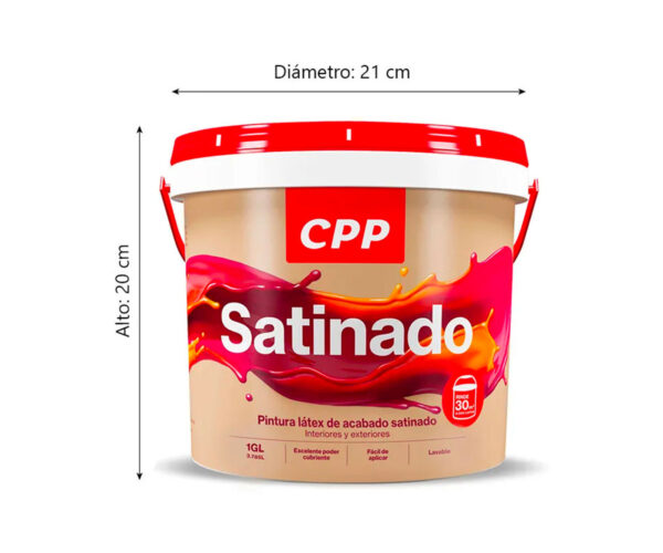 Satinado CPP | Pintura Satinada para Interiores y Exteriores