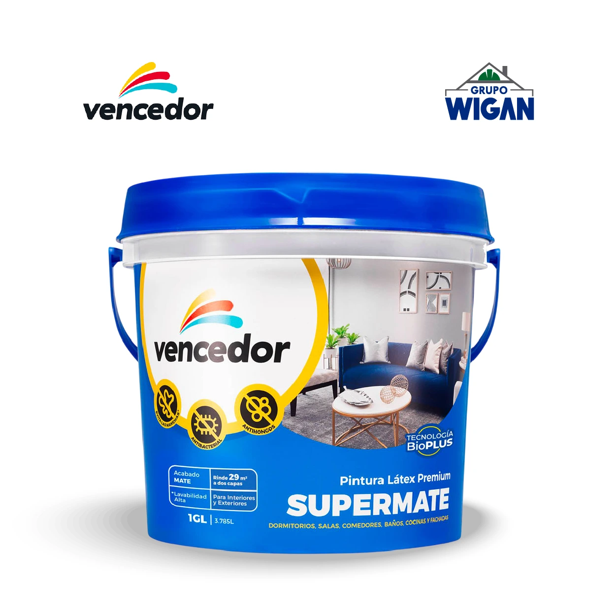 Supermate Triple Acción - Pintura Látex Premium Vencedor